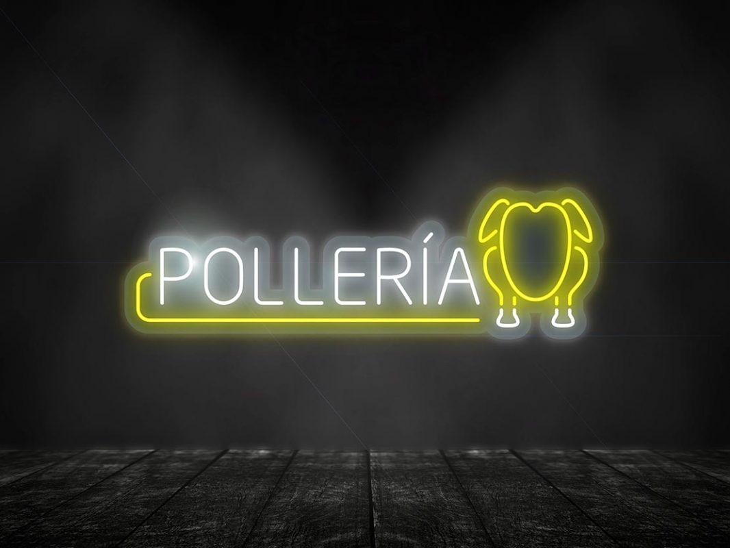Neón Led Pollería Personalizado | Tienda Vinilos PUBLIPAUL